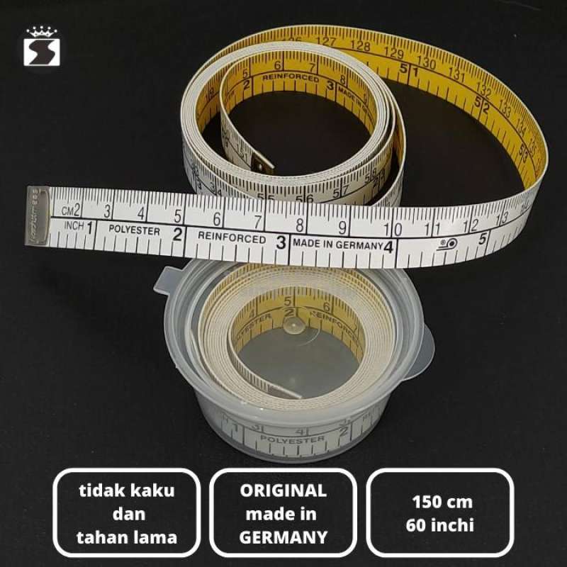 Jual Meteran Jahit Alat Ukur Kain Baju Lingkar Badan Pita Original ...