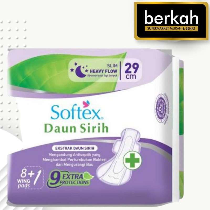 Jual SOFTEX DAUN SIRIH 29 CM 8 + 1 PCS di Seller Berkah Supermarket - Kota Makassar, Sulawesi ...