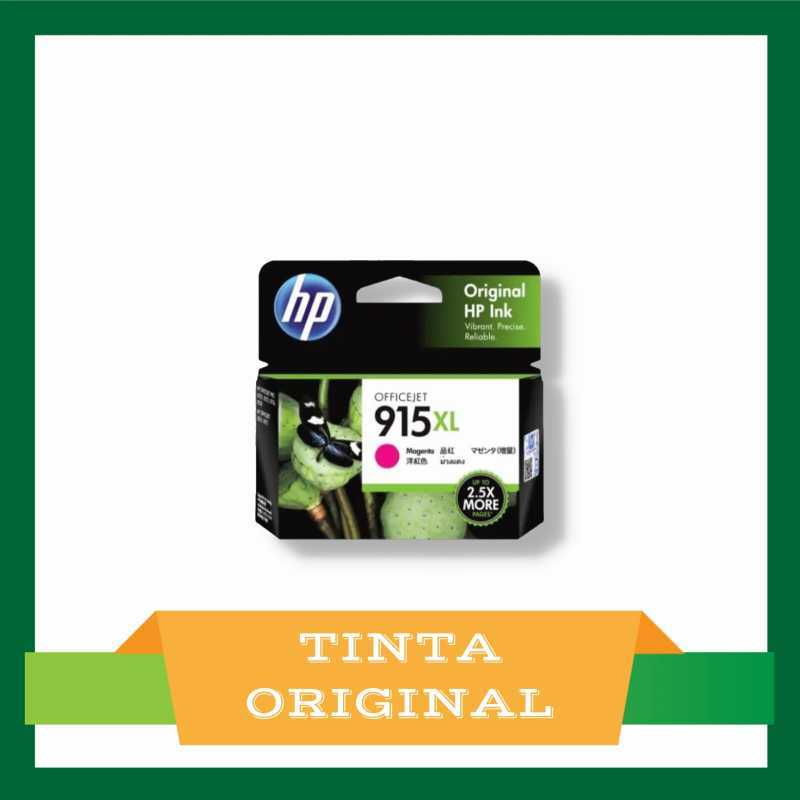 Promo TINTA CARTRIDGE HP 915 XL MAGENTA ( MERAH ) ORIGINAL Diskon 5% di ...