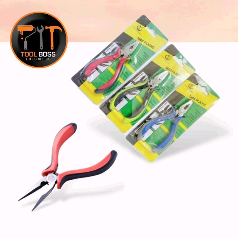 Jual Tang Mini Kombinasi Cutter Long Nose -tang Kombinasi Di Seller ...