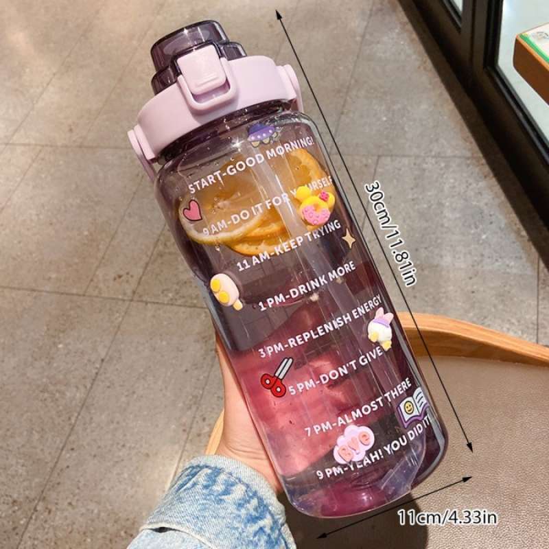 Promo Botol Air Minum Portable Kapasitas 2l Dengan Sedotan Untuk ...