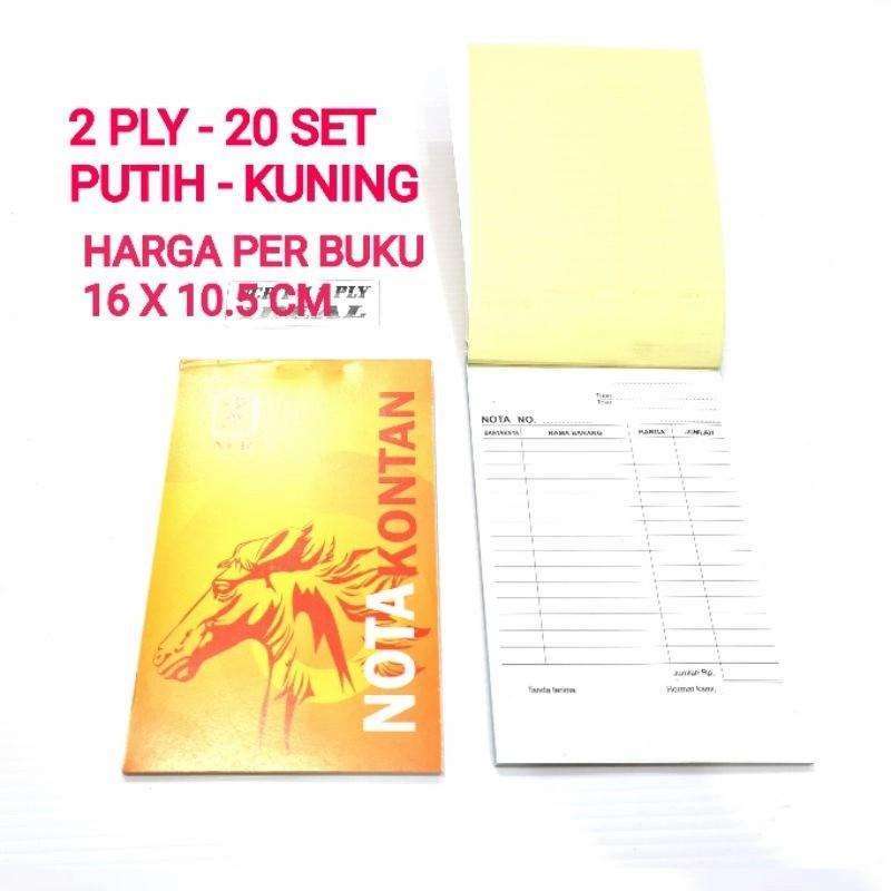 Jual Nota Kontan Buku Bon 2 Ply Kecil 25 Lembar Harus Kelipatan 10 di ...