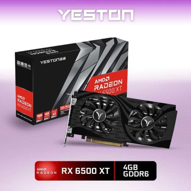 Jual Vga Card / Vga Amd Yeston Rx 6500 Xt 4gb Gddr6 64bit Di Seller ...