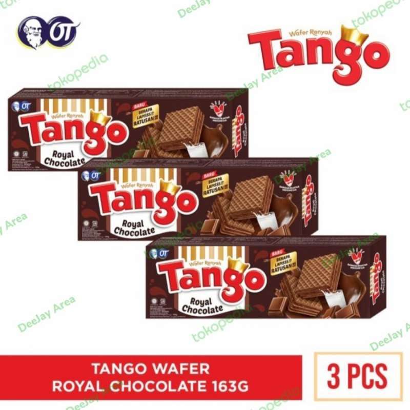 Jual Wafer Tango Royal Coklat 163 Gr Termurah - Harga Grosir Terupdate ...