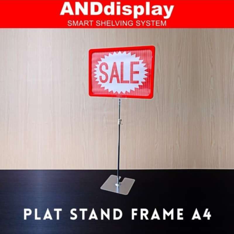 Jual PLAT STAND LABEL FRAME A4 PLAT PROMO di Seller Alfa Auto Race ...