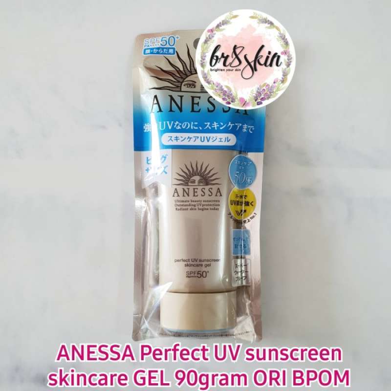 Jual [ORI BPOM] ANESSA Perfect UV Suncreen Skincare Gel SPF 50+PA ...