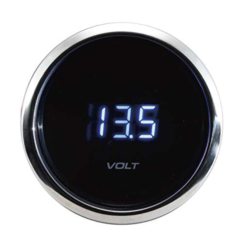 Promo MOTOR METER RACING Digital Volt Gauge 2 Blue LED Display Dimmer ...