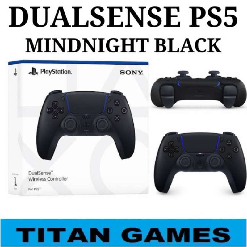 Jual Stik PS5 Dualsense Midnight Black PS5 Wireless Controller Original ...