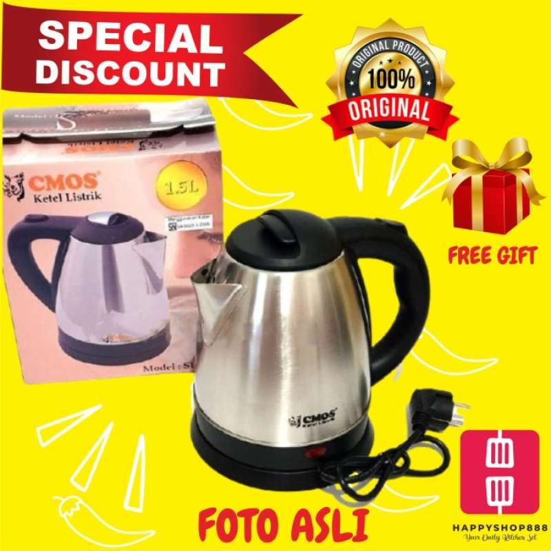 Jual Cmos Cosmos Kettle Teko Listrik Ceret Elektrik 1.5 Liter SL-A02 ... Jual Cmos Cosmos Kettle Teko Listrik Ceret Elektrik 1.5 Liter SL-A02 ...