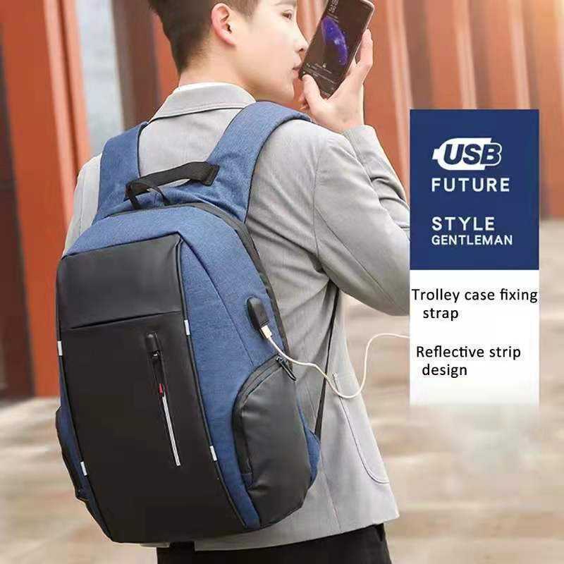 Jual Glo - Ceavni Tas Ransel Laptop Backpack With Usb Charger Port ...