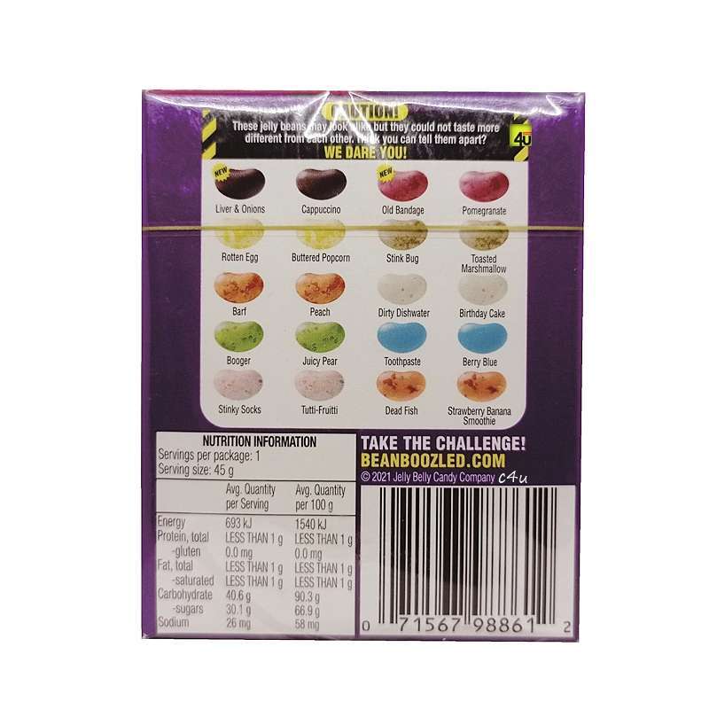 Jual Bean Boozled - Weird & Wild Flavours Jelly Bean Candy - 45g Flip ...