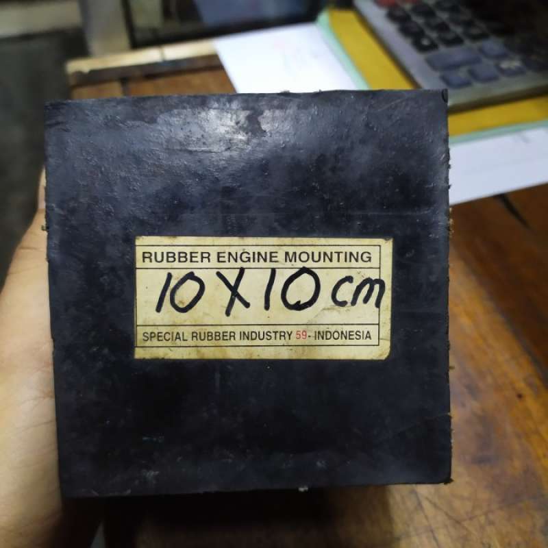 Jual Karet / rubber engine mounting 100mm x 100mm bentuk kotak di ...
