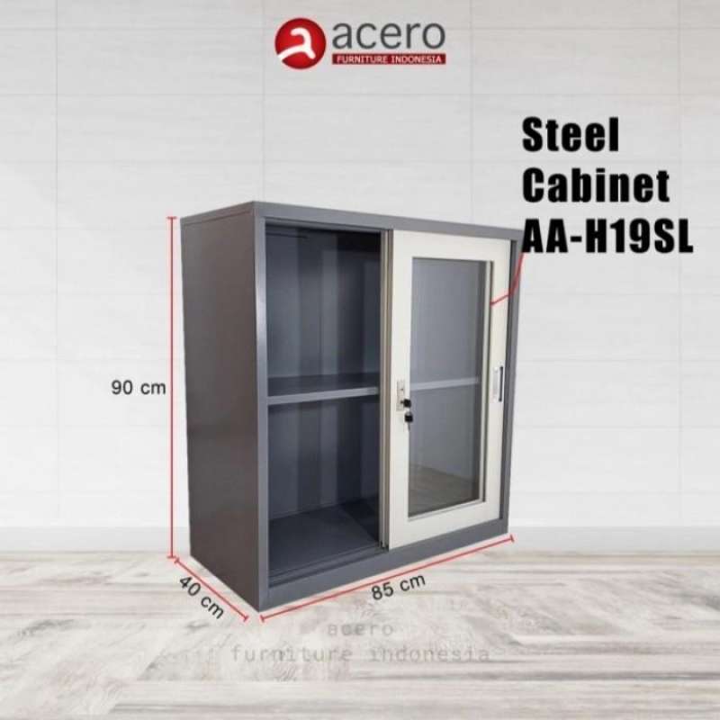 Jual Lemari Arsip Besi Kaca Pintu Sliding Pendek Original Murah - Harga Diskon Mei 2024 | Blibli.com