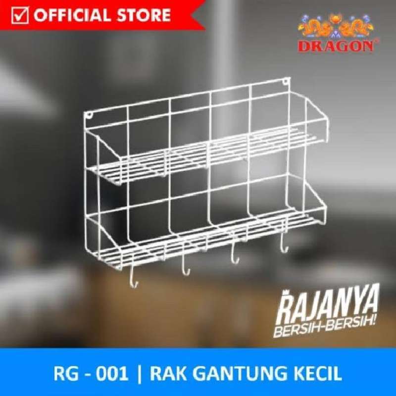 Jual Dragon Rak Gantung Bumbu / Kamar Mandi / Serbaguna 2 Tingkat Kecil ...
