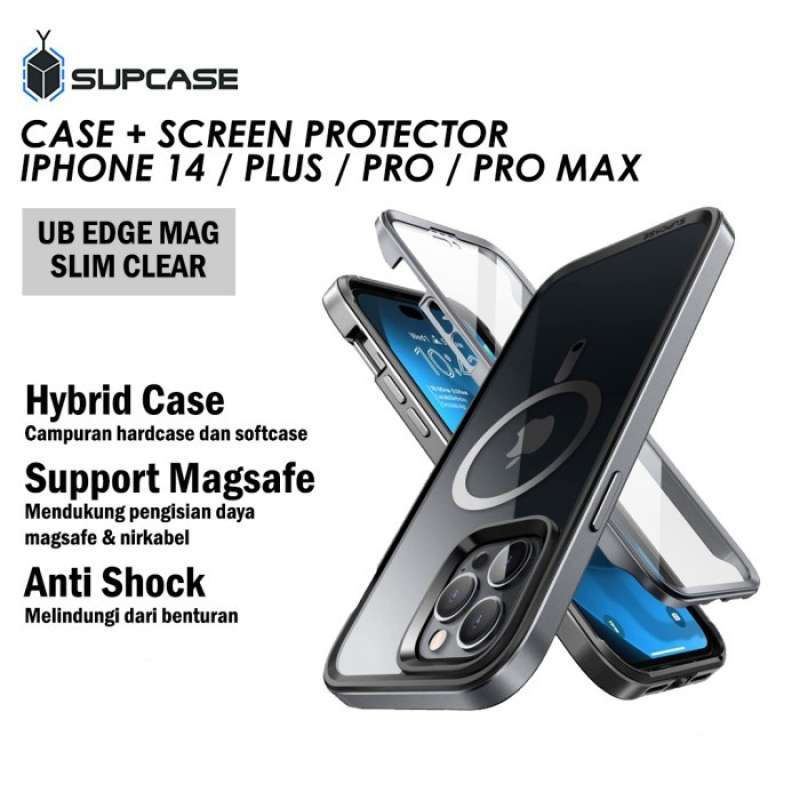 Jual Case iPhone 14 Pro Max Plus Supcase Wireless Bening Casing Hard ...