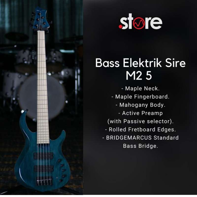 Jual Gitar Bass Elektrik Sire Marcus Miller M2 5 string Hitam Putih ...