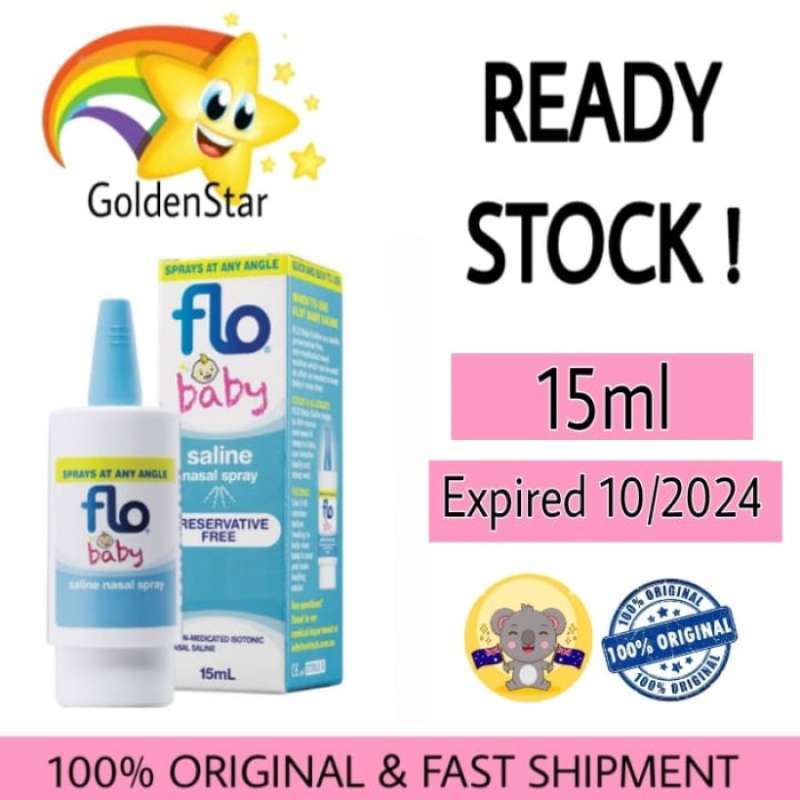 Promo Flo Baby Saline Spray Nasal Spray Bayi Semprotan Hidung Tersumbat ...