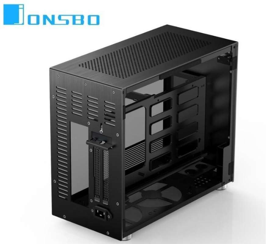 Jual Jonsbo V10 Black Tempered Glass Mini Itx Htpc Computer Case Di ...