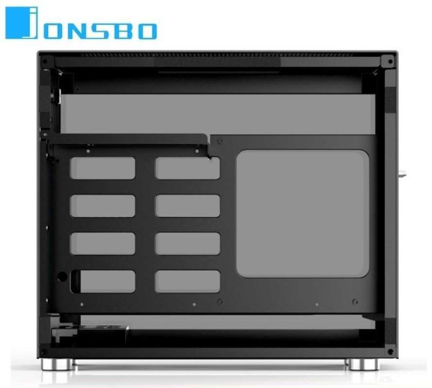 Jual Jonsbo V10 Black Tempered Glass Mini Itx Htpc Computer Case Di ...