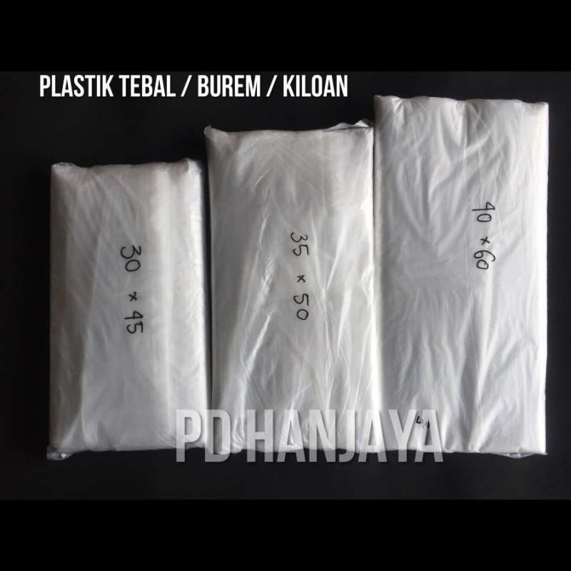 Jual Plastik Tebal Kiloan / Plastik Burem - 1kg - 35x50 Di Seller Pd ...