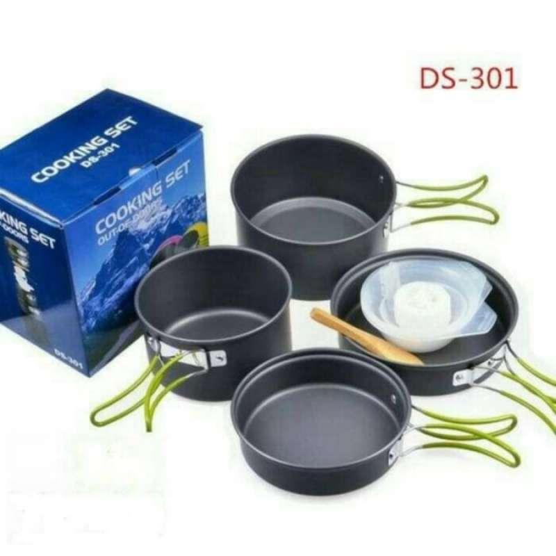 Jual [ COD ] Cooking Set DS 301 - Nesting Set - Alat Masak Camping ...