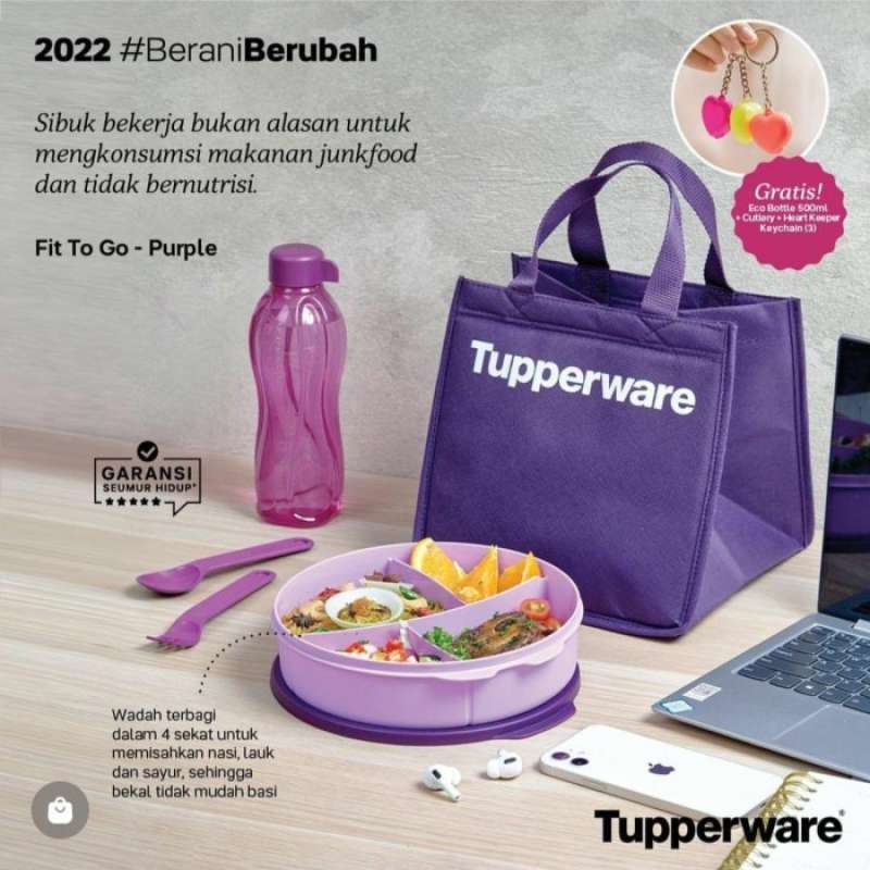Promo Fit To Go Tupperware Tempat Makan Set Diskon 5% di Seller AM_id ...