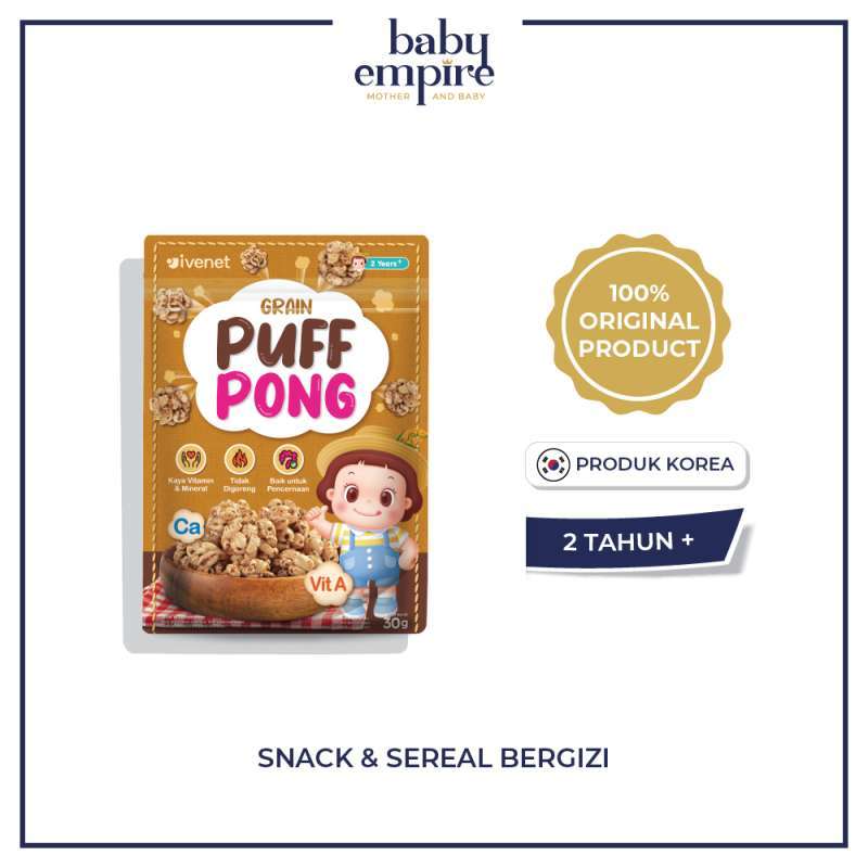 Jual Ivenet Grain Puff Pong - Snack Jajanan Cemilan Sereal Sehat Anak ...