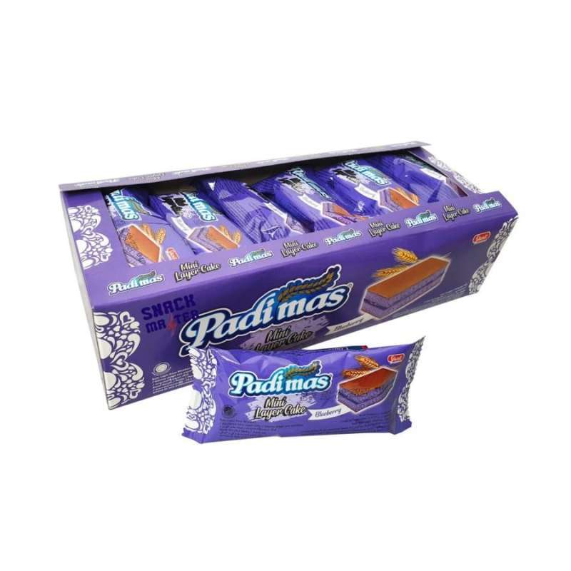Jual Padimas Mini Layer Cake Bolu Lapis 1Box (24*9)/Pandan/Coklat ...