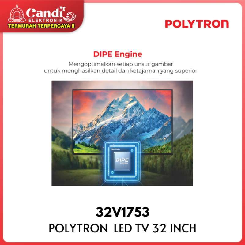 Jual Polytron Digital Tv Dvb-t2 Led 32 Inch 32v1753 Di Seller Candi ...