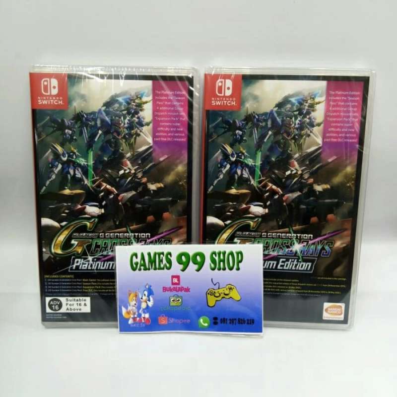 Promo Nintendo Switch Sd Gundam G Generation Cross Rays Platinum ...