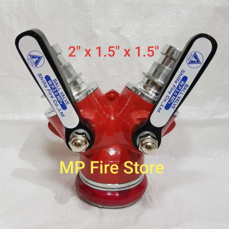 Promo Y Connection Hydrant 2 Handle Cabang 3 Way Pemadam 2 x 1.5 x 1.5 ...