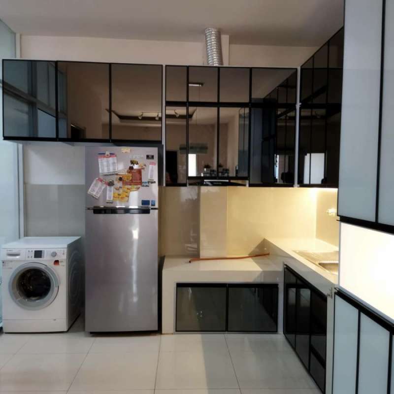 Jual Kitchen Set Aluminium+Frame Kaca Kombinasi di Seller Dapoer Mita ...