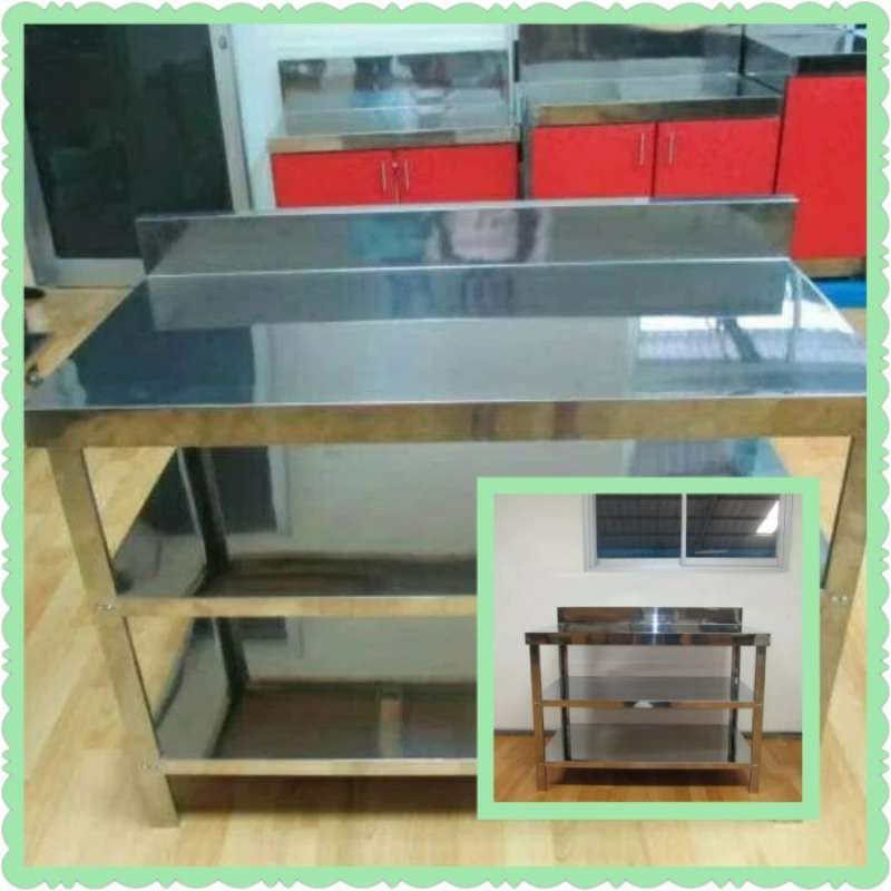 Promo Meja Stainless Merk Metalco Type MT3 tinggi 85 cm Kirim Riau ...