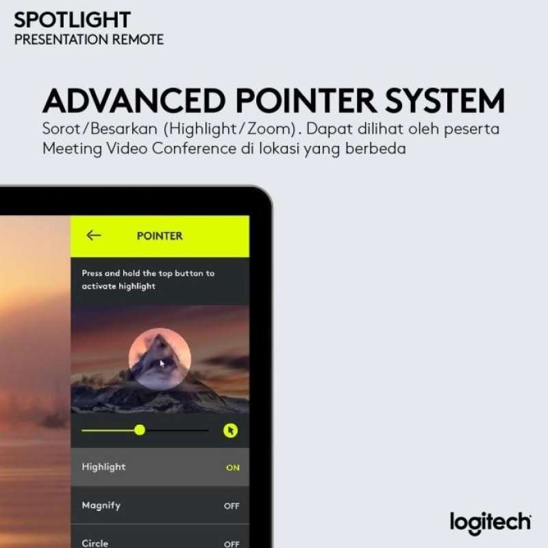 Jual Logitech Spotlight Pointer Presenter Wireless Bluetooth - Slate Di Seller Eudora - Cilandak ...