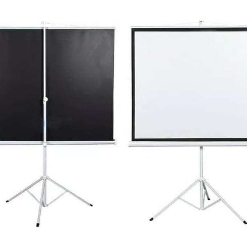 Jual Layar Proyektor 84 Inch Tripod 213X213Cm Original Best Seller di ...