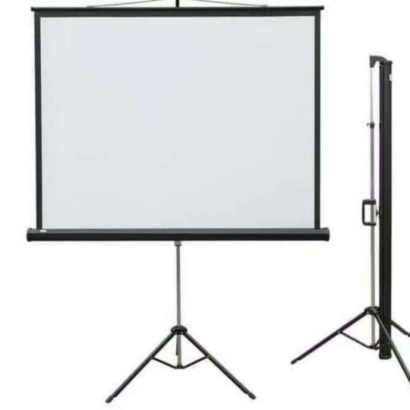 Jual Layar Proyektor 84 Inch Tripod 213X213Cm Original Best Seller di ...