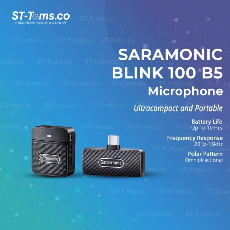 Jual Saramonic Blink 100 B5 USB Type C Microphone Wireless for Android ...