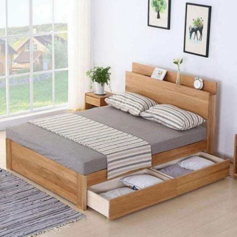 Jual Dipan Tempat Tidur Kayu Minimalis Dipan Minimalis Modern Kayu ...