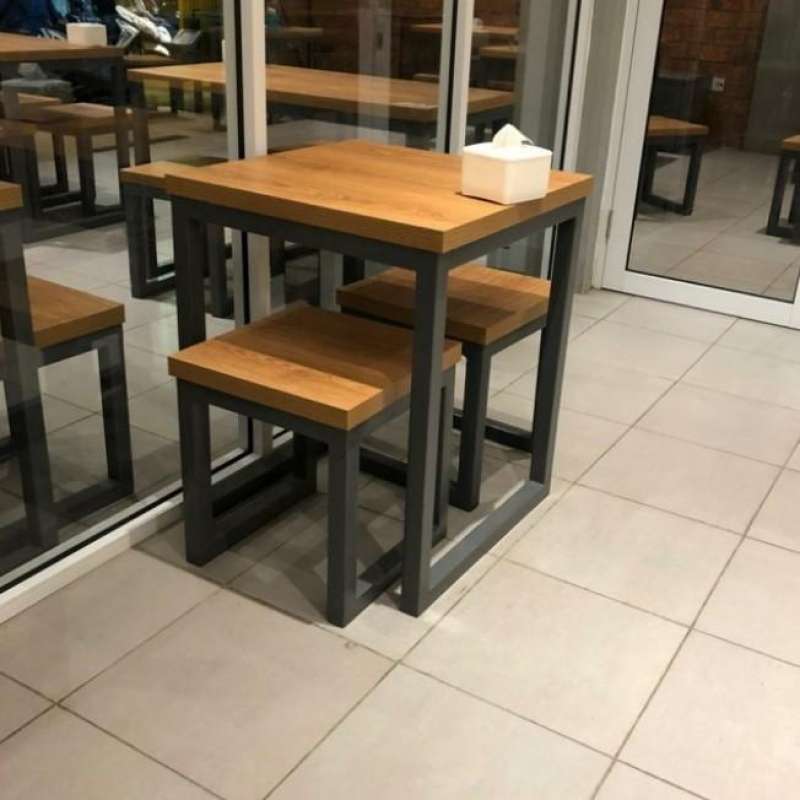 Jual meja makan meja cafe meja minimalis kayu mahoni asli di Seller ...