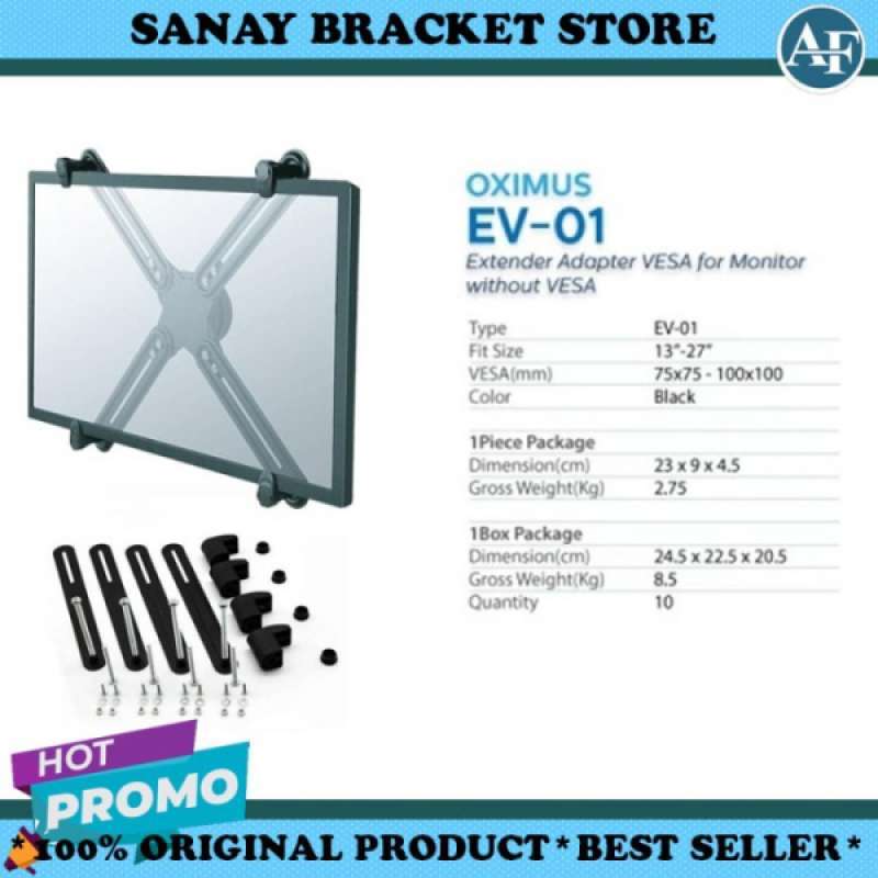 Promo Tv Monitor Tanpa Lubang 4 Baut Bracket Jepit Spider Adapter Vesa ...