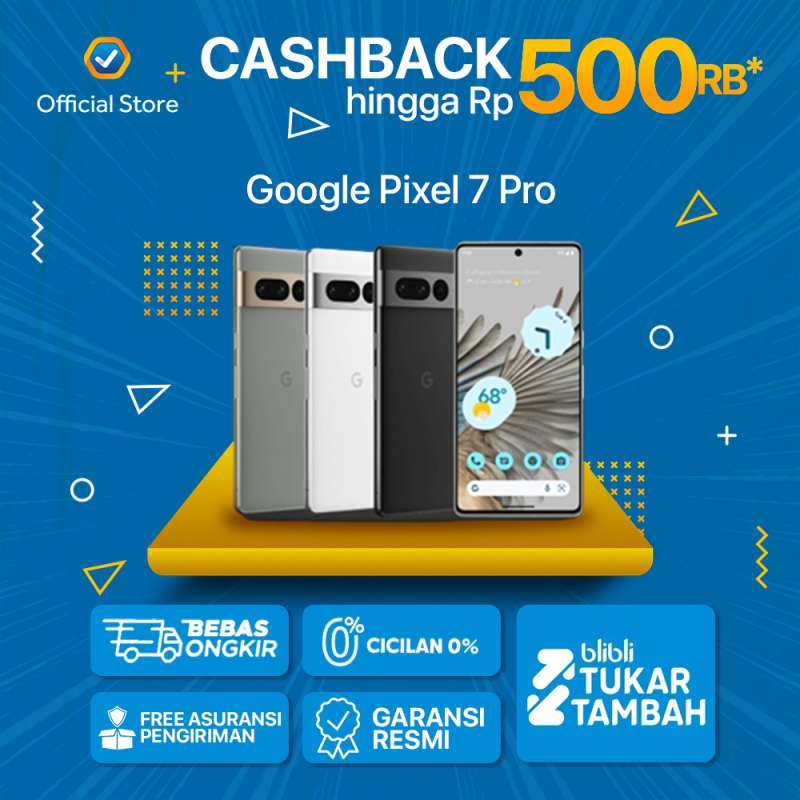 Jual Google Pixel 7 Pro 512GB 256GB 128GB 5G RAM 12GB Hazel Snow ...