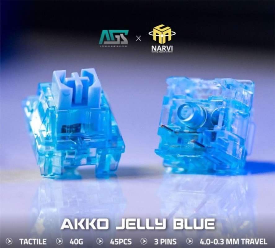 Promo AKKO CS Jelly Blue Switch (Tactile) - Gaming Mechanical Switch ...