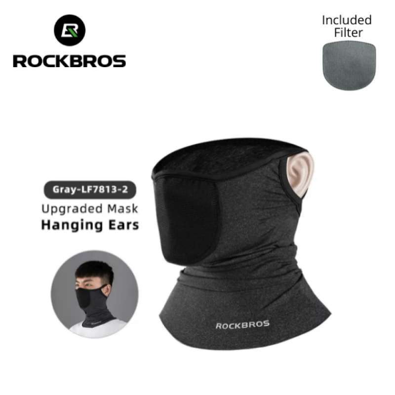 Promo Rockbros Masker Hitam Masker KN95 Buff Masker Motor Plus Filter ...