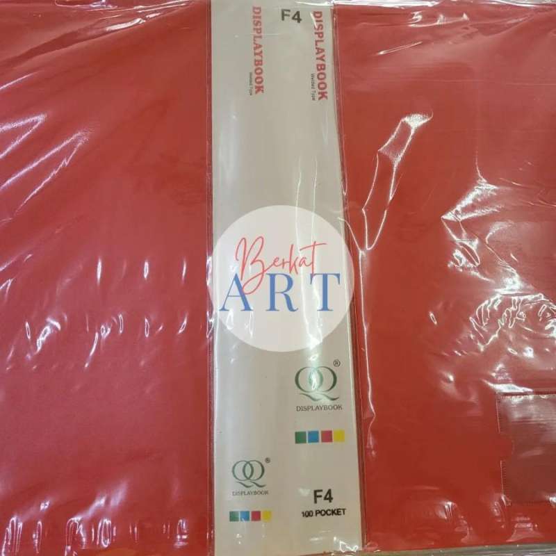 Jual Display Book / Clear Holder Folio F4 100 Lembar - Merah di Seller ...