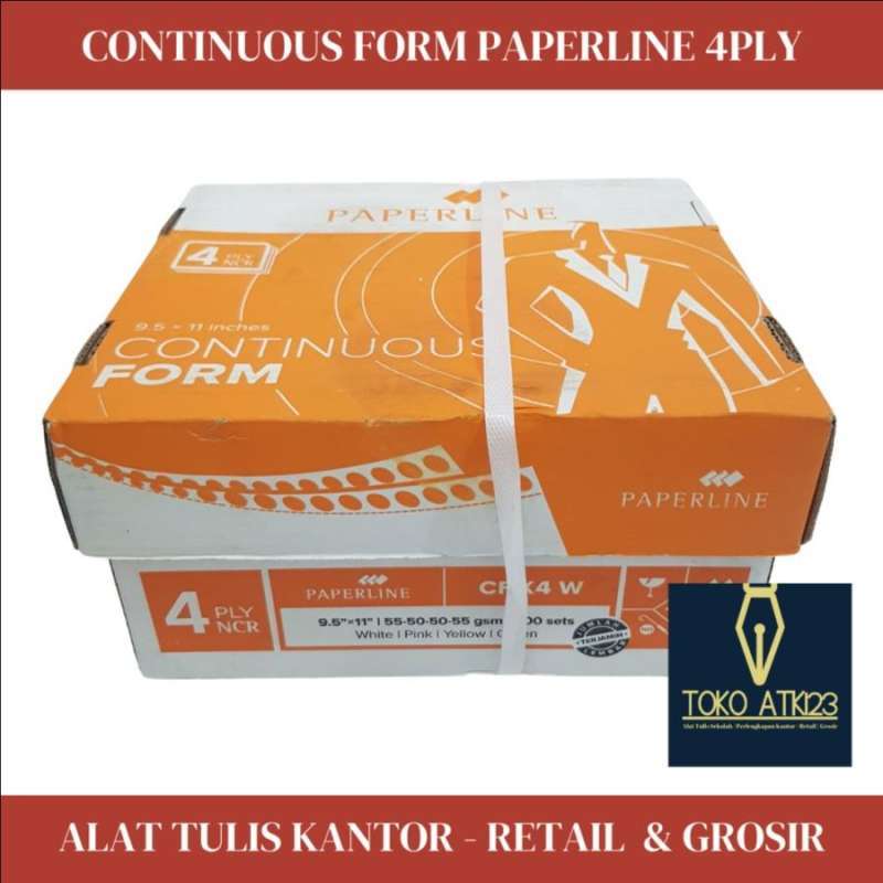 Jual Continuous Form Paperline Uk 9 5 X 11 Rangkap 4 4 Ply Di Seller