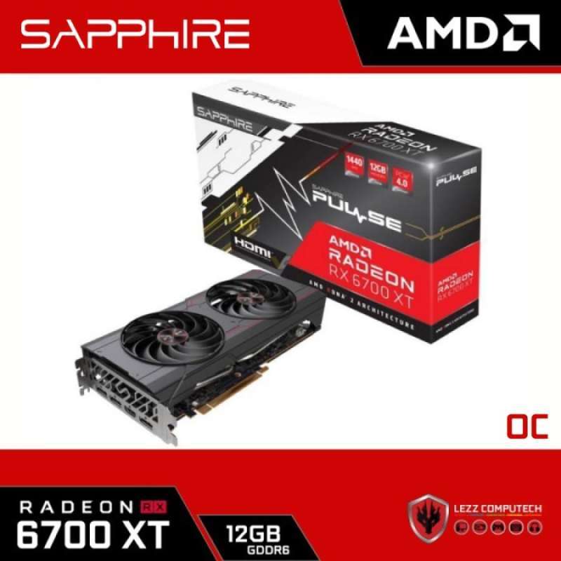 Jual SAPPHIRE RADEON RX 6700 XT PULSE OC 12GB GDDR6 di Seller Lezz ...