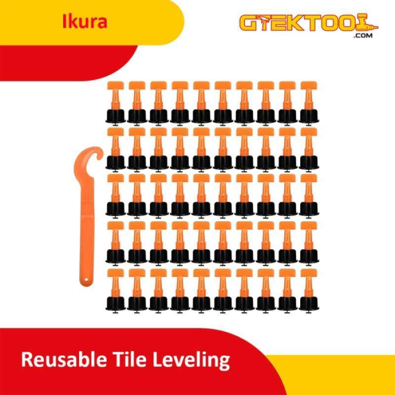 Jual Ikura Reusable Tile Leveling Alat Perata Nat Keramik Leveler 1MM ...