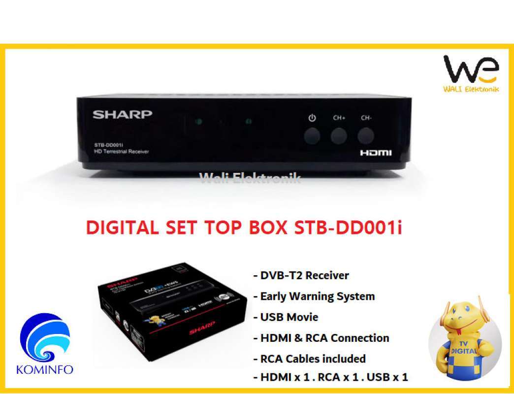 Jual SET TOP BOX DIGITAL SHARP STB-DD001I / TV BOX / SIARAN TV DIGITAL ...