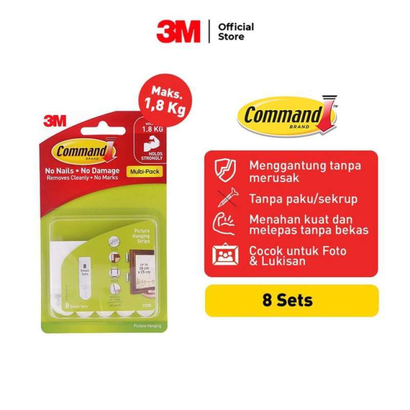 Promo Command 3m Perekat Lukisan/foto Value Pack Medium 17204-8 Diskon 20% Di Seller 3m ...