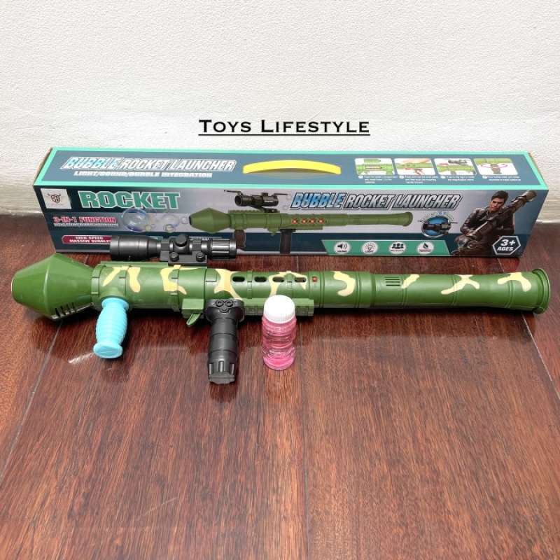 Promo Mainan Bubble Gun Rocket Bubble Electric 3 in 1 Diskon 48% di ...